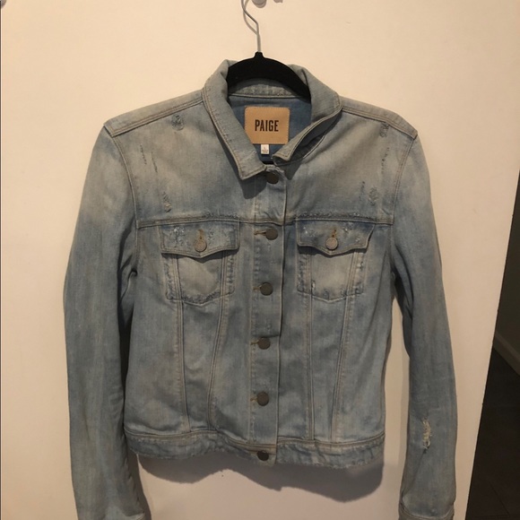 PAIGE | Jackets & Coats | Paige Light Ash Denim Jacket | Poshmark